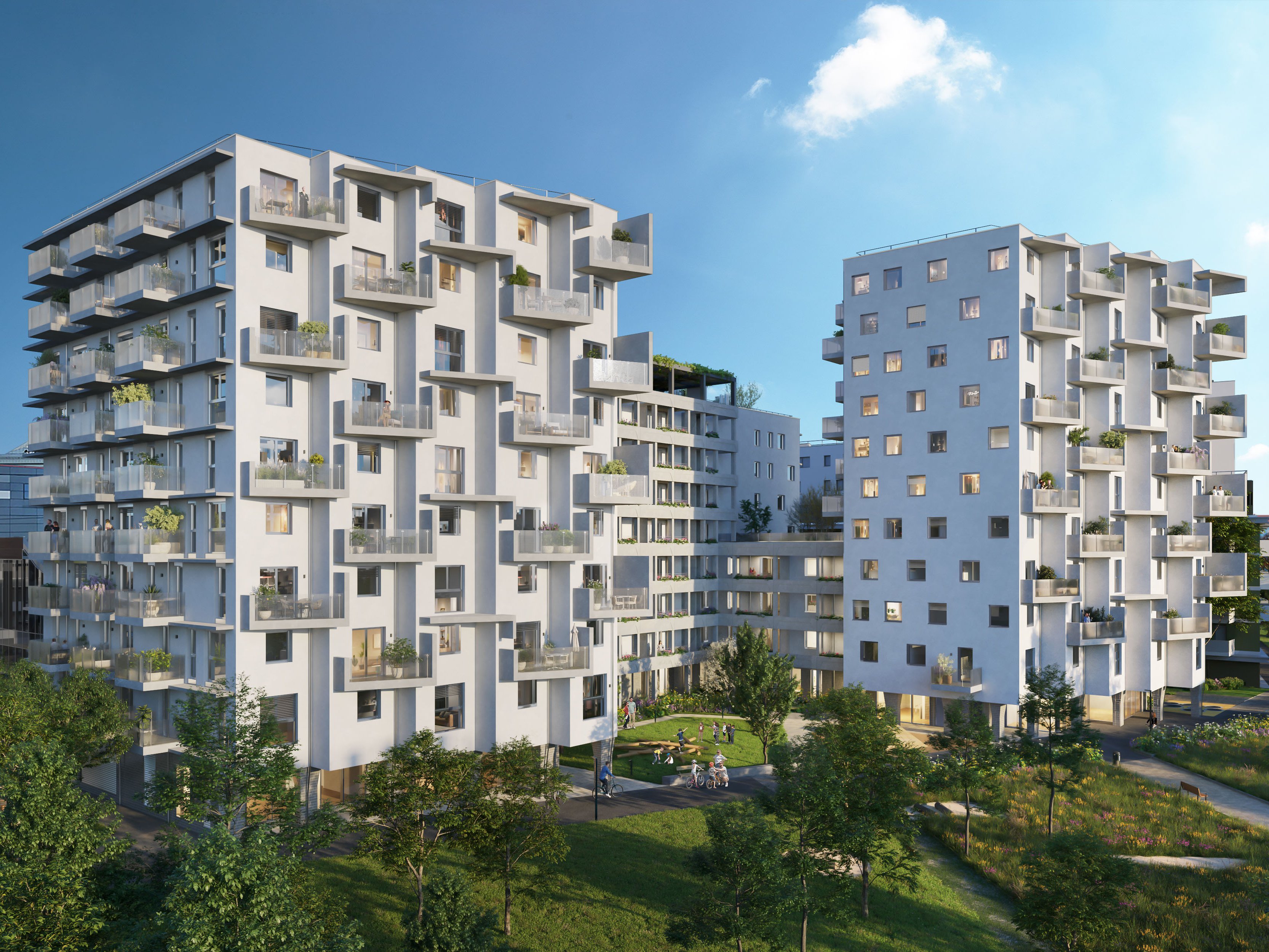 ARE Website: Baustart für "PARK FLATS" im VILLAGE IM DRITTEN